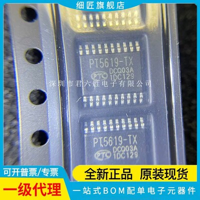 驱动芯片 PT5619 PT5619-TX封装TSSOP-20 库存可直拍