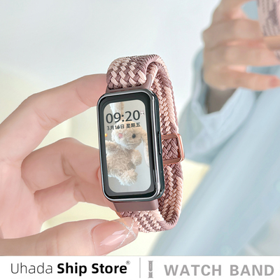 uhada新款尼龙编织磁吸运动表带