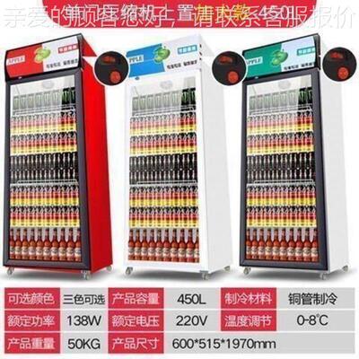 展示柜商门冷藏超市80046冰柜用冰双开立式啤酒饮料柜箱保鲜柜节