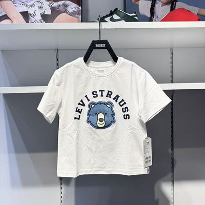 李维斯夏季小熊印花短袖T恤
