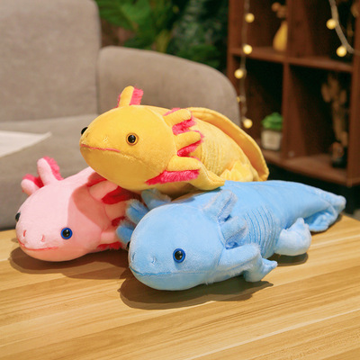 新品Axolotl Plush六角恐龙毛绒玩偶可爱公仔儿童节礼物蝾螈