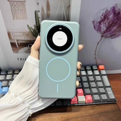 适用华为mate60pro手机壳细线磁吸Pura70/Pro+纯色新款肤感mate60保护套轻奢大孔pura70ultra创意超薄PC硬壳