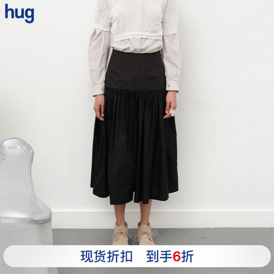 AMOMENTO高腰百褶裙裤