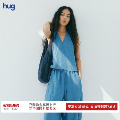 COMMXNCOMMXN度假挂脖亚麻背心