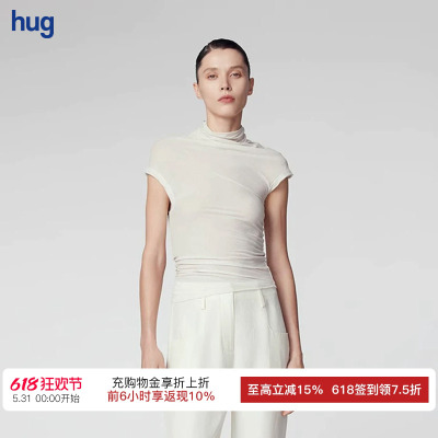 何识HERSENSES不对称堆叠短袖
