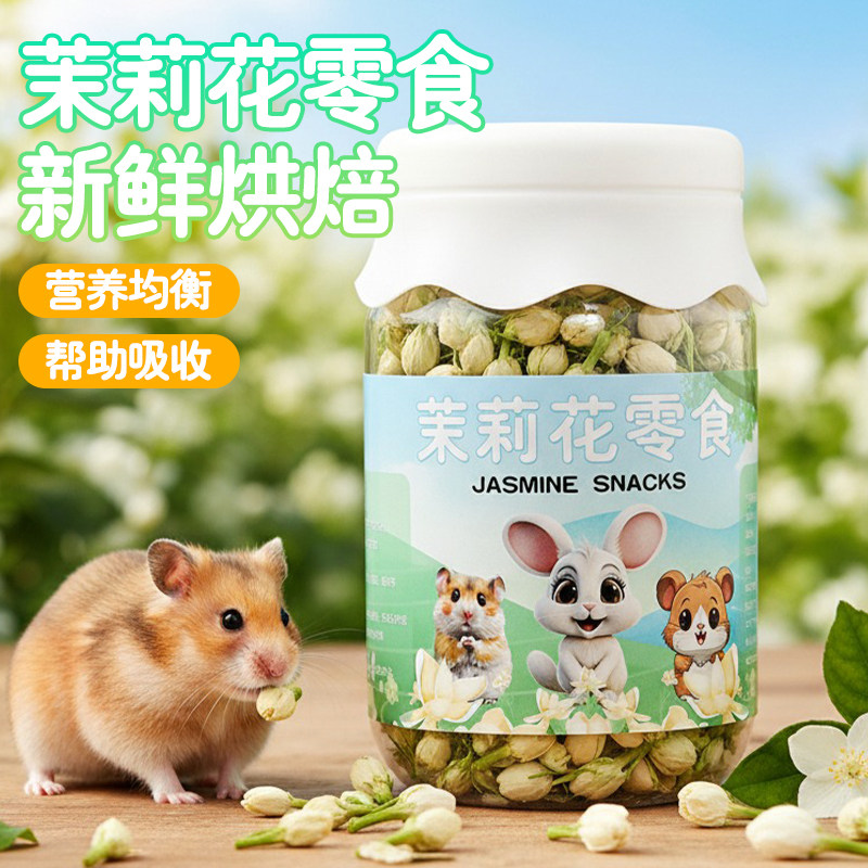 冠之亚茉莉花零食仓鼠小宠物营养均衡新鲜烘焙帮助吸收鼠类零食