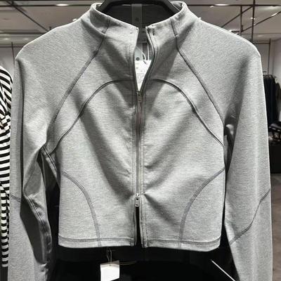 修身时尚开襟长袖双拉链