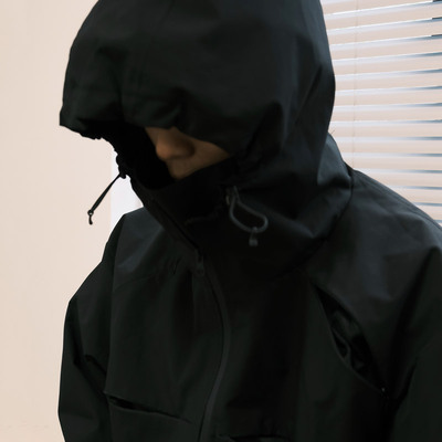 DRIVESTRAIGHT 23AW休闲户外机能硬壳防水防风耐磨连帽冲锋衣夹克