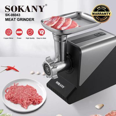 出口SOKANY06043绞肉机家用不锈钢灌肠碎肉机料理机MEAT GRINDER