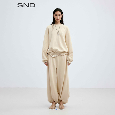 SNDPF26花苞运动卫裤女款
