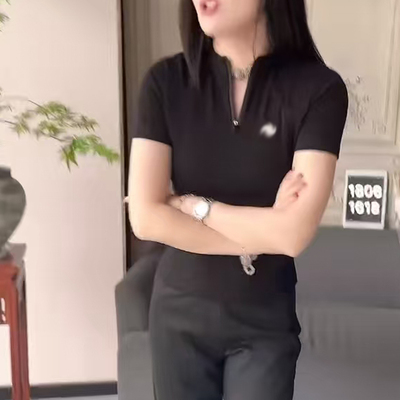 深圳南油＃2026夏季款香港巴黎五区AK小个子短袖圆领修身百搭上衣
