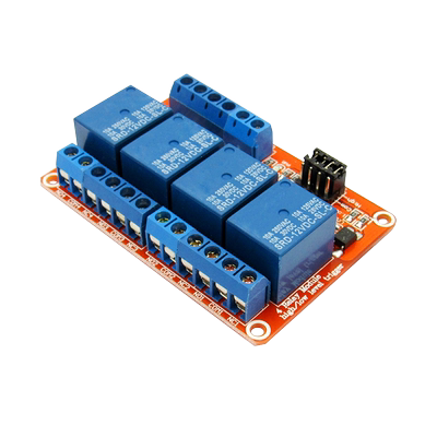 4路继电器模块带光耦隔离12V