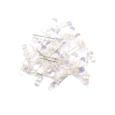 5MM白发蓝光LED灯5mm发光二极管