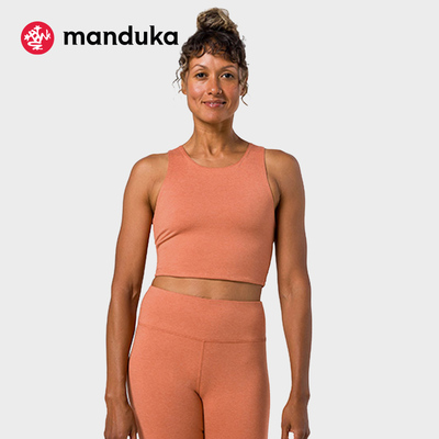 Manduka青蛙2025新款瑜伽背心裸感舒适无痕运动背心上衣女