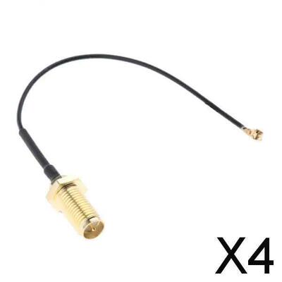 2-4pack IPEX Turn .L To SMA Coaxial Extension Antenna