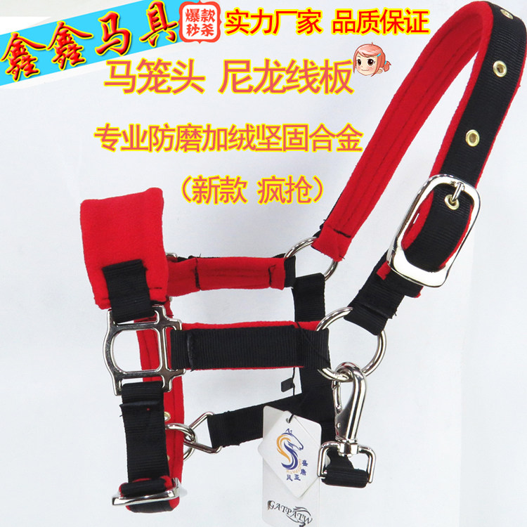 牵马笼头彩笼头 防磨笼头马具全防磨笼套马术用品大小矮马马笼头