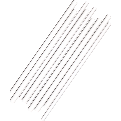 玻璃棒烧杯搅拌棒高硼硅耐热耐高温实心5/6/7/8/10/100/150/200/300/330/400/600mm实验室化玻耗材化学教学用