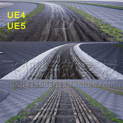 [UE5泥泞道路材质] Muddy Roads Mat Pack 包更新