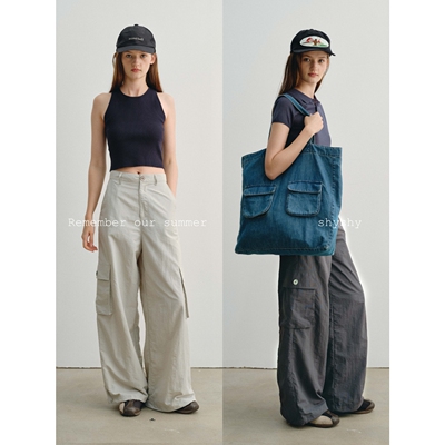 shyshy高密凉感复古工装裤