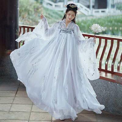 Large Plus Size Female Hanfu Chinese Princess Dress Women Fa