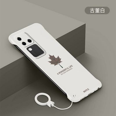 适用vivos18手机壳超薄无边框vivos18pro新款半包边s18e枫叶保护套VIVO外壳磨砂防摔硬壳简约裸机手感散热壳