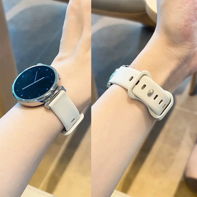 适用oppox3mini手表带硅胶蝴蝶扣