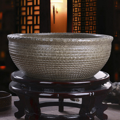 景德镇陶瓷鱼缸客厅乌龟仿石阳台