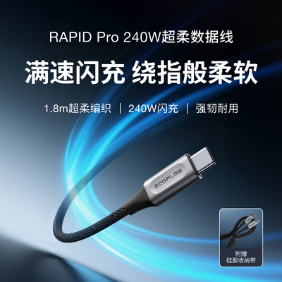 正浩240W超柔数据线双头TypeC