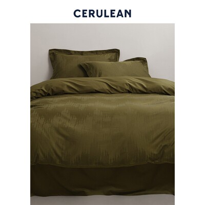 CERULEAN蔚澜全棉染色提花床上四件套2026新款纯棉被套轻奢高级感