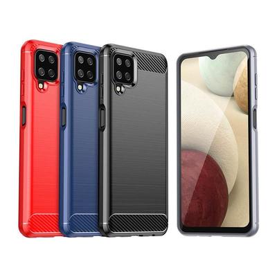 适用A12手机壳Galaxy A12/A12Nacho拉丝防摔保护套软壳套