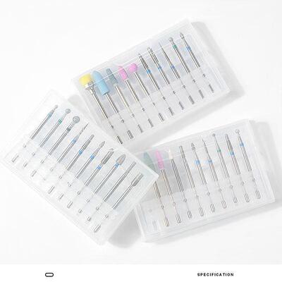 10/set Nail Art Grinding Drill Bits Electric Manicure Machin