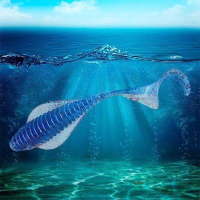 8pcs Fishing Lures 80mm 3.7g Soft Lure Wobblers Soft Bait