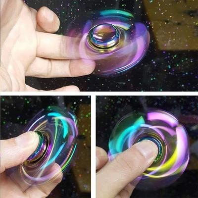 EDC Fidget Spinner Metal Toy Rainbow Spiner R118 Hand Spinne