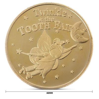 Non-currency Elf Pattern Coin Tooth Fairy Gold Plated Coin C