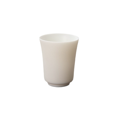 德化陶瓷纯白哑光茶杯