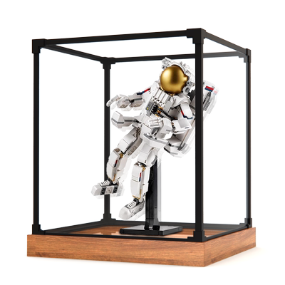 合金框亚克力展示柜适用乐高31152太空宇航员玩具模型手办收纳架