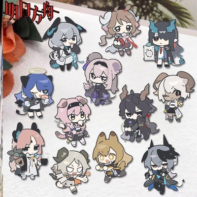 明日方舟周边可爱胸针夕黑键霍尔海雅林雨霞澄闪森系学生书包挂件