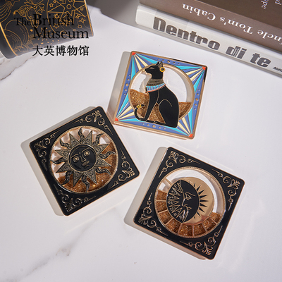 大英博物馆金属流沙杯垫冰箱贴