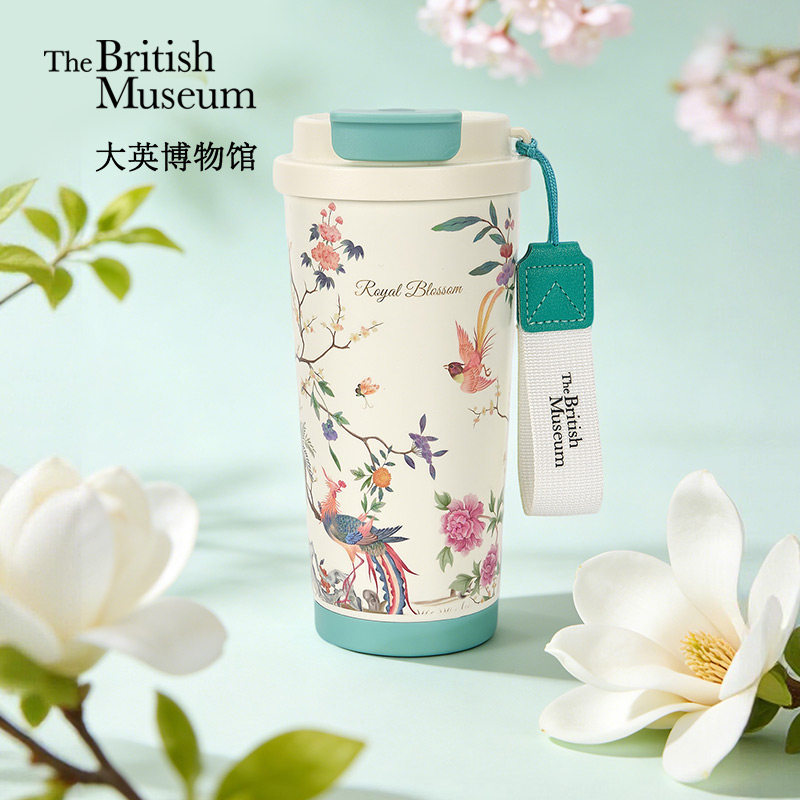 大英博物馆东方梦境系列凤栖春晓便携保冷保温杯咖啡杯便携水杯