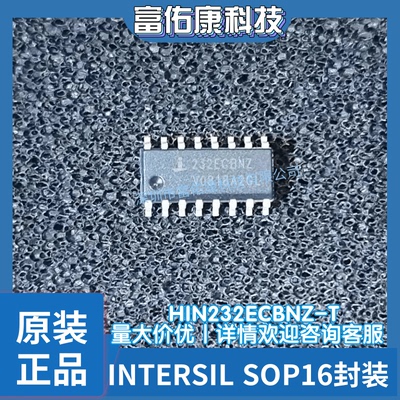 HIN232ECBNZ-T INTERSIL 接口/收发器芯片 封装SOP-16 全新原装