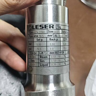议价德国莱斯LESER安全阀 4374.3144