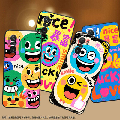 适用小米POCOF3手机壳POCOF6防摔F4GT搞笑表情XiaomiPOCOF5商务POCOF6Pro/F7Ultra高级24069PC21G保护套