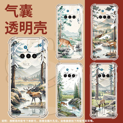 适用NothingPhone3APro手机壳Phone3A防摔森林梅花鹿四角防摔PhoneCMF2Pro中国风NothingPhone3硅胶保护套