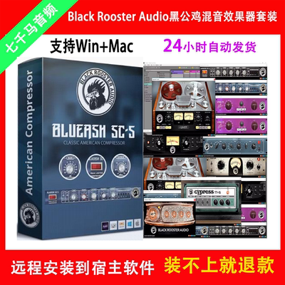 Black Rooster Audio黑公鸡混音效果器套装硬件模拟插件Win/Mac