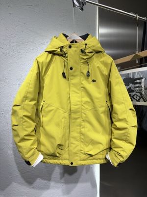 2025新款冬季加厚连帽冲锋衣外套男工装50白鸭绒羽绒服外套宽松潮