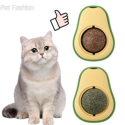 Catnip Gato Ball Licking Toy Wall up Avocado Style Insect Ga