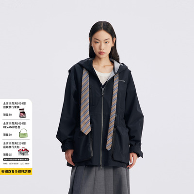 REVAN芮范设计师款先锋派条纹领带外套RL70110419