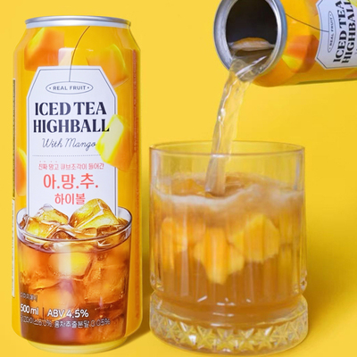 真实芒果丁！超好喝的芒果气泡酒