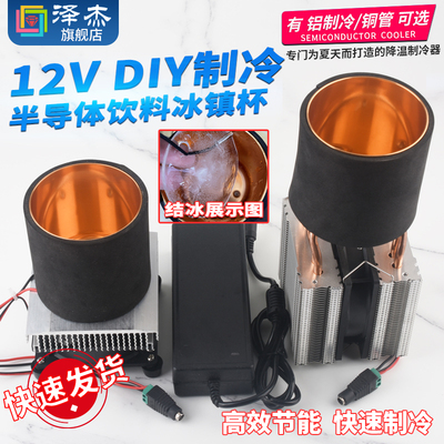 diy饮料快速降温杯制冷杯/台成品12706半导体制冷片冰镇机制冷器