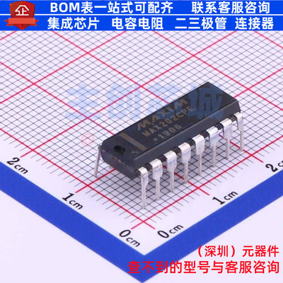 RS232芯片 MAX202CPE+ PDIP-16 MAXIM(美信) 电子元器件全新原装